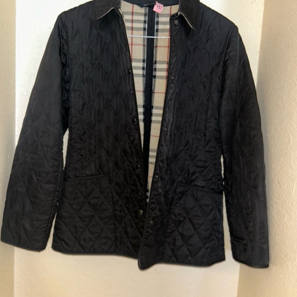 Burberry | Jackets & Coats | Authentic Burberry Black Quilted Jacket ...